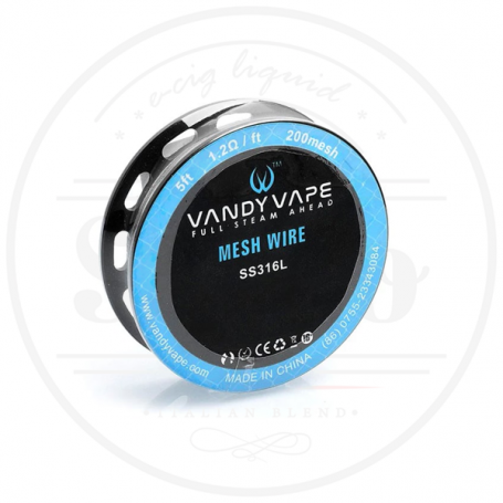 Mesh Wire SS316L Filo Resistivo 1.2 5ft Vandy Vape